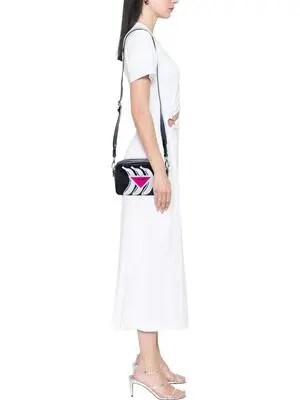 Prada City Calf Banana Print Camera Bag - Black