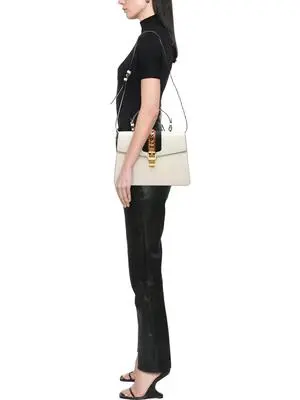 Gucci Gucci Sylvie Top Handle Bag White