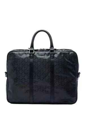 Gucci Gg Imprimé Business Bag - Black