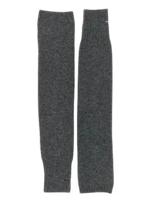 NUDE Ribbed Knit Arm Warmers - Grey