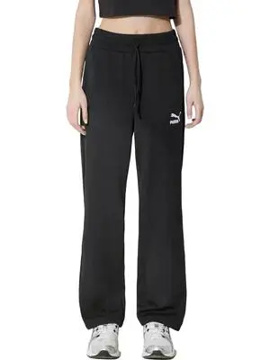 PUMA Logo-embroidered Track Pants - Black