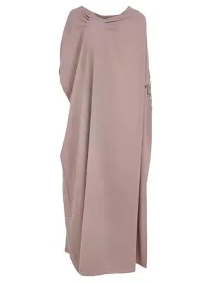 LOODYANA Embroidered Layered Maxi Dress - Pink