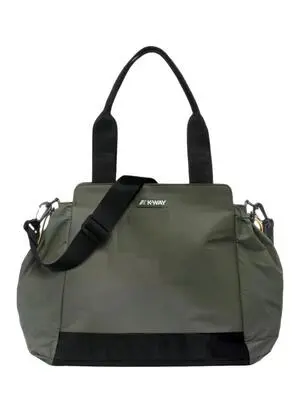K-WAY K-Way Aisy Logo-Patch Tote Bag Green