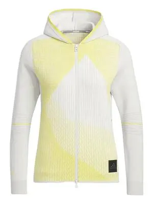 Adidas Primeknit Hooded Jacket - Yellow/grey