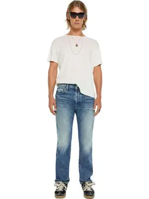 MOTHER The Ace Straight Leg Jeans In Rub Some Dirt On It - Blue