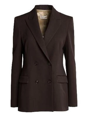 DRUMOHR Single-breasted Blazer In Dark Virgin Wool - Brown