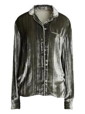 DRUMOHR Viscose And Silk Shirt - Grey