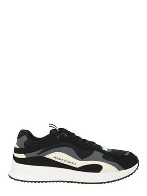 Armani Exchange Multicolor Textile And Synthetic Fiber Low-top Sneakers - Black