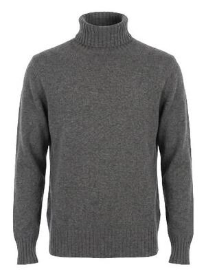 Alpha Studio ALPHA STUDIO Turtleneck Cashmere Sweater Grey
