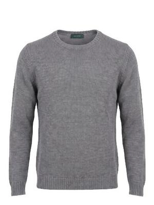 ZANONE Virgin Wool Crewneck Sweater - Grey