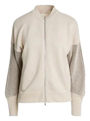 DRUMOHR Cashmere Zip-up Cardigan - Ivory