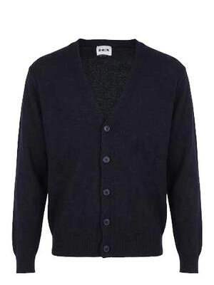 BERNA Midnight Cotton-acrylic Cardigan - Blue