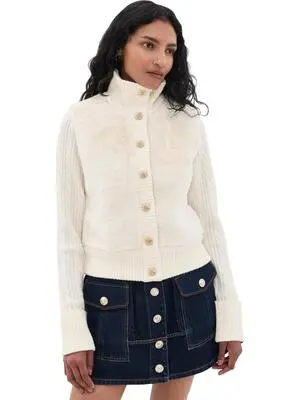 Cara Cara Logan Cardigan With Gold-tone Buttons - Ivory