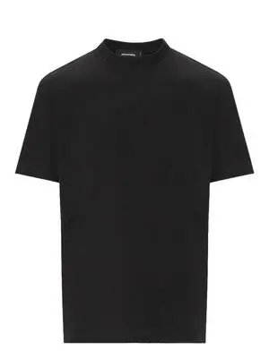 Dsquared2 Logo Embossed Crewneck T-shirt - Black