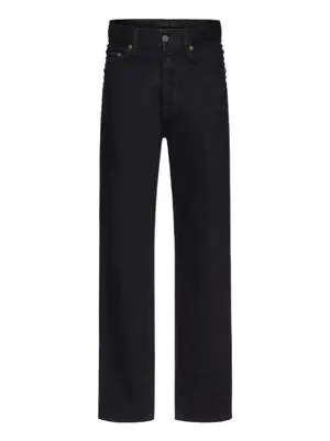 Valentino Garavani Stud Detailed Straight Leg Jeans - Black