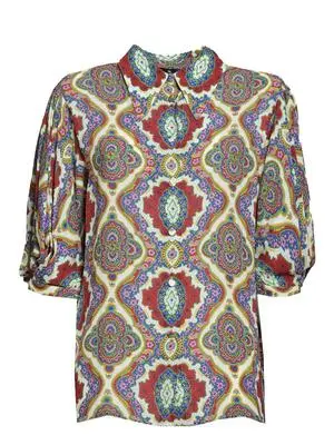 ETRO Graphic Printed Cady Blouse - Etro
