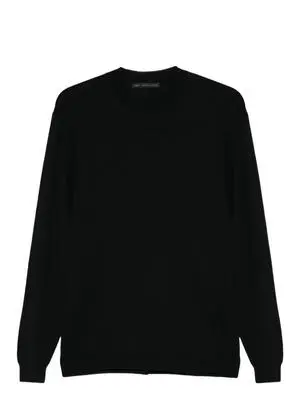 LOW BRAND Long-sleeved Crewneck Jumper - Black