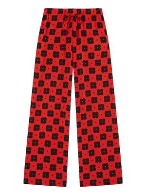 RITA ROW RITA ROW Floral Print Crepe Trousers