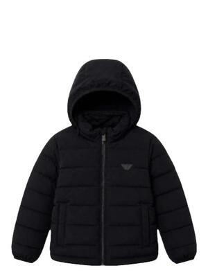 ARMANI Long-sleeve Hooded Jacket - Black