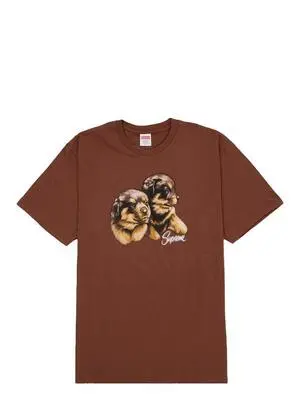 Supreme Puppies Tee Shirt - Brown