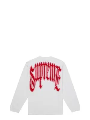 Supreme Intarsia Long Sleeve Top - White