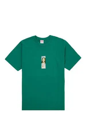 Supreme Prayer Card Box Logo Tee Shirt Light Pine