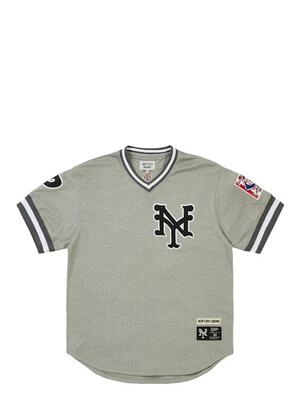 PALACE Palace New York Cubans Mesh V-Neck Jersey Grey