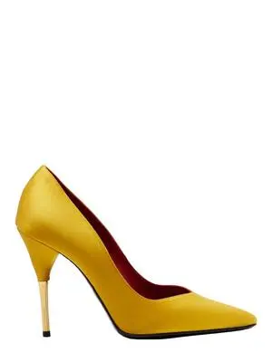 Valentino Garavani Enigme Satin Pumps - Yellow