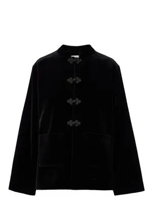 RÓHE Cotton Velvet Jacket - Black
