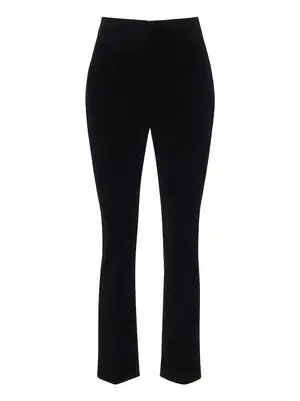 RÓHE Cotton Velvet Cigarette-leg Pants - Black