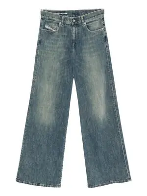 DIESEL® DIESEL Flared Jeans With Faded Effect Blue