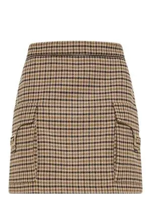 SEVENTY VENEZIA SEVENTY VENEZIA Plaid Mini Skirt With Cargo Pockets