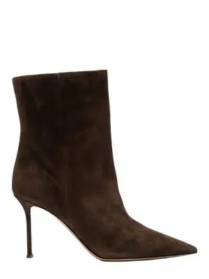 AQUAZZURA Aquazzura Harper Pointed Toe Boots Brown