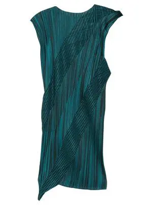 PLEATS PLEASE Cosmic Rays" Pleated Dress - Blue