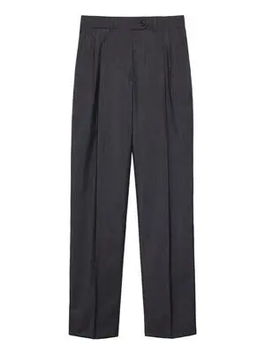 Prada Prada Light Mohair Pleated Trousers Grey