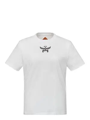 Mcm Organic Cotton Laurel Logo T-shirt - White
