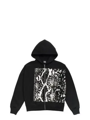 StÜssy Snakeskin Zip Hoodie - Black