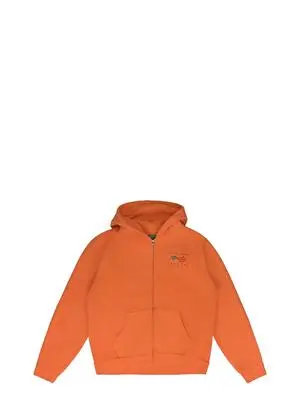 DENIM TEARS Ellis Tears Zip Hoodie - Orange