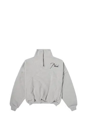Rhude Quarter Zip Pullover - Grey