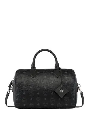 Mcm Ella Vi Medium Boston Bag - Black
