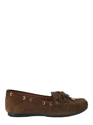 Kurt Geiger Eagle Suede Moccasin Loafers - Brown