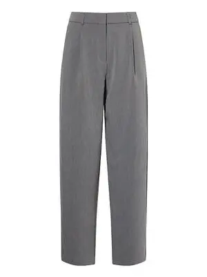 Rails Cameron Tailored Pleated Barrel-leg Trousers - Heather Grey