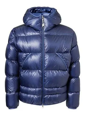 Moncler Anapo Hooded Nylon-down Jacket - Blue