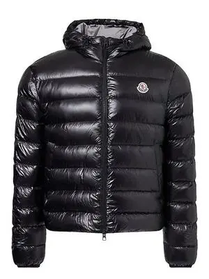 Moncler Zip-up Hooded Padded Jacket - Black