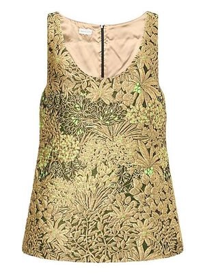 DRIES VAN NOTEN Dries Van Noten Embroidered Jacquard Woven Top