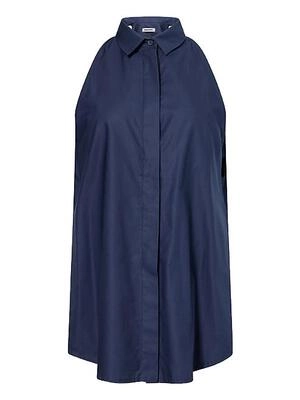 DARKPARK Sleeveless Cotton Shirt - Blue Navy