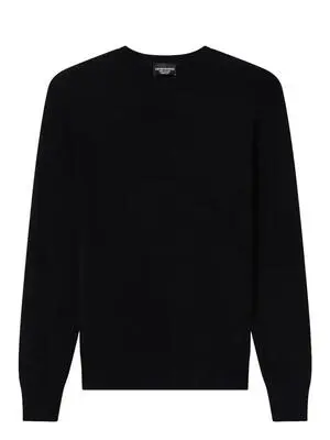 Emporio Armani Cashmere Crew-neck Sweater - Black