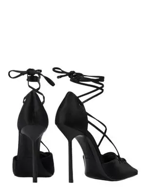 LE SILLA Colette Lace-up Stiletto Pumps - Black