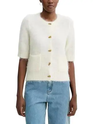 Munthe Locca Pocket Button Cardigan - Neutrals