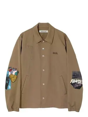 Undercover Graphic-print Patch-detail Jacket - Neutrals